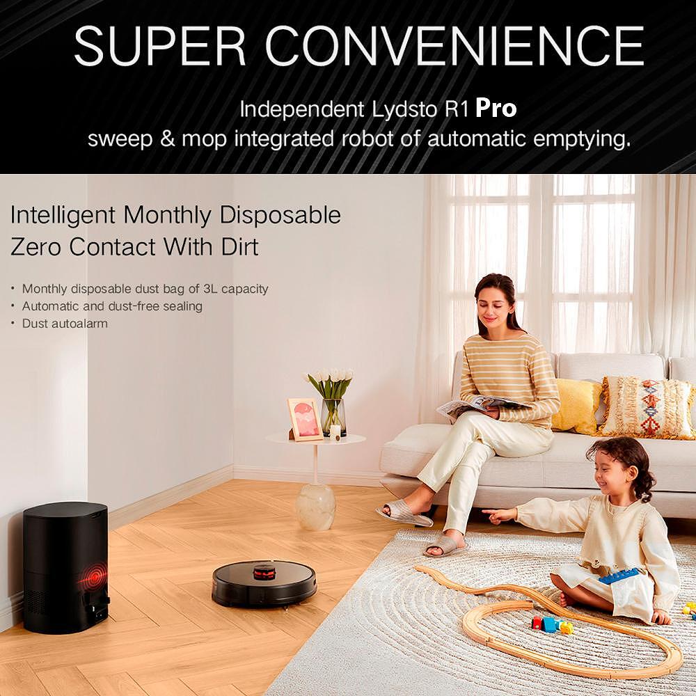 جارو رباتیک شیائومی لایدستو مدل Lydsto R1 Pro Robotic Vacuum Cleaner ...